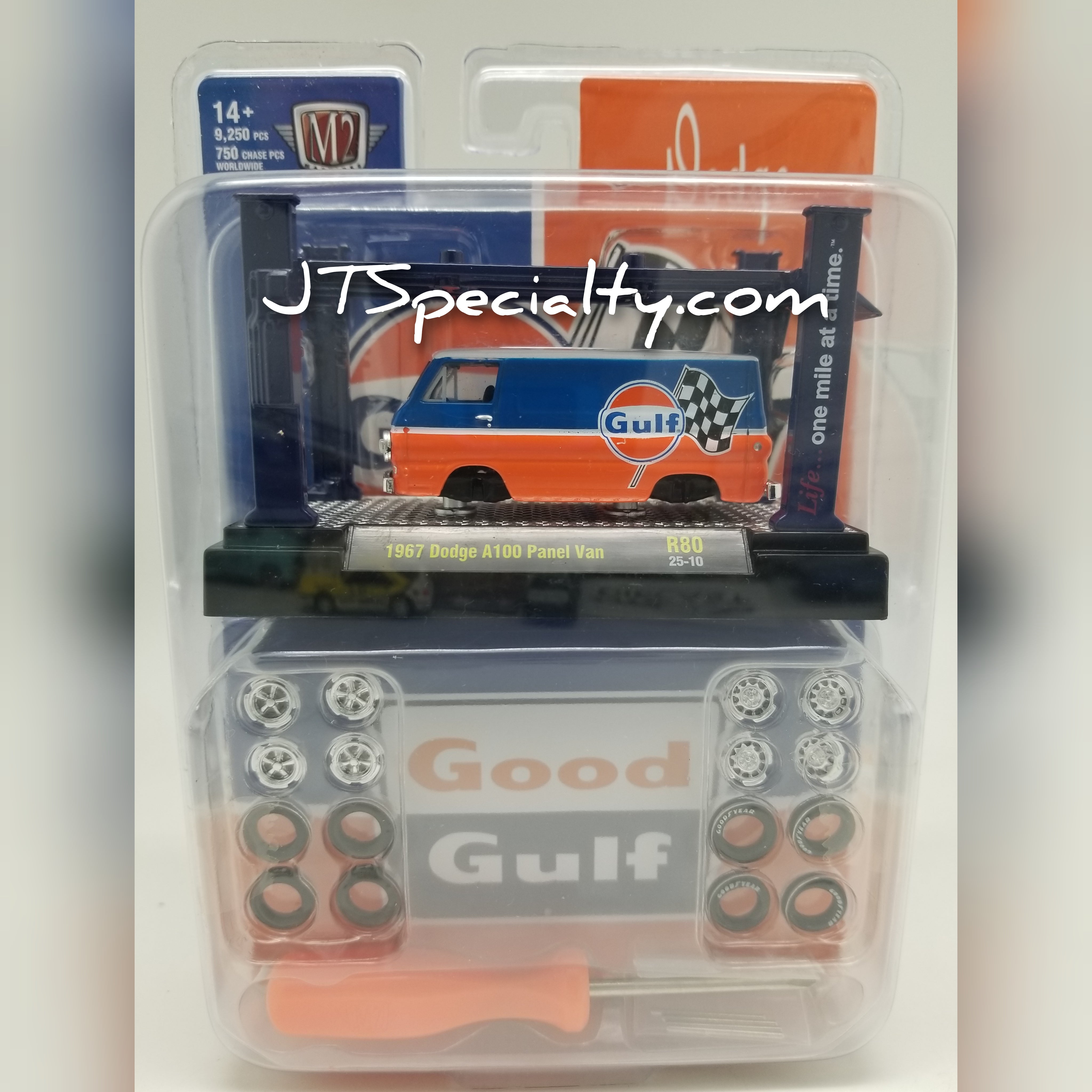 M2 1967 Dodge A100 Panel Van - Gulf Model Kit – JTSpecialty